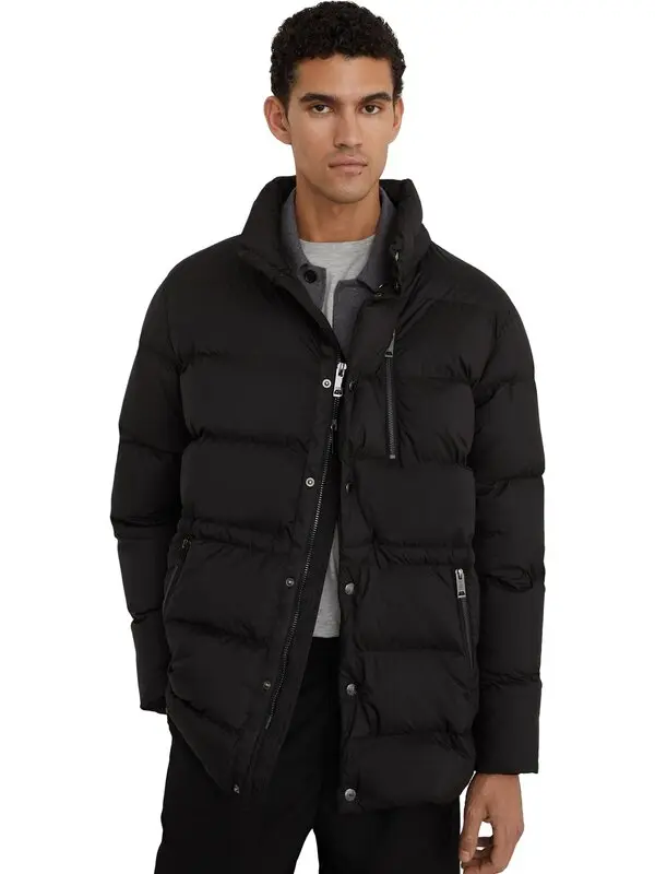 REISS Lebane Coat - Black