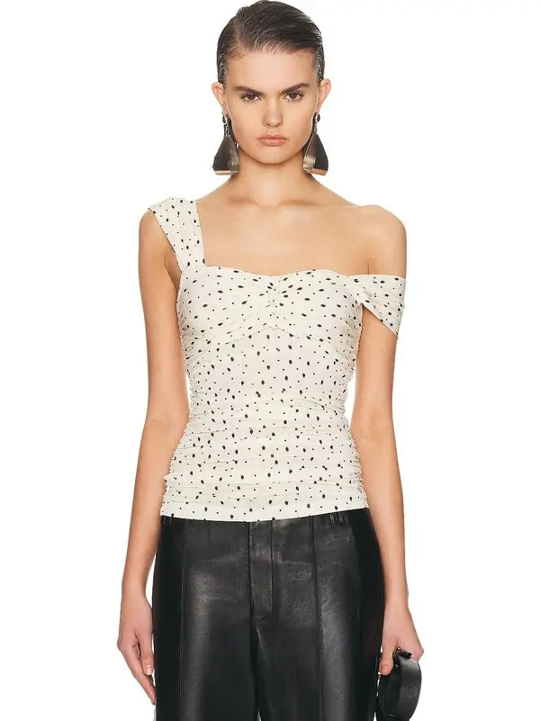 Isabel Marant Gemina Top - Ecru & Black