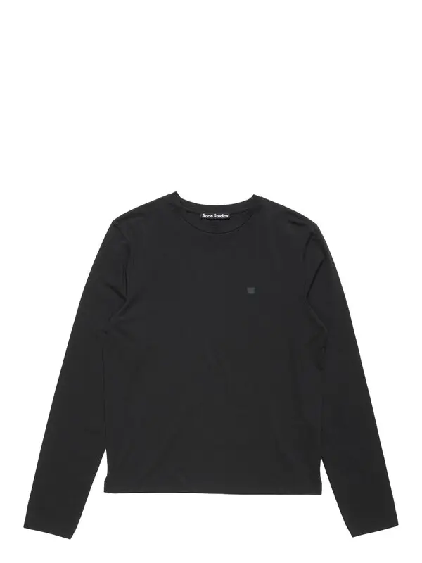 Acne Studios Face Logo Long-sleeve T-shirt - Black