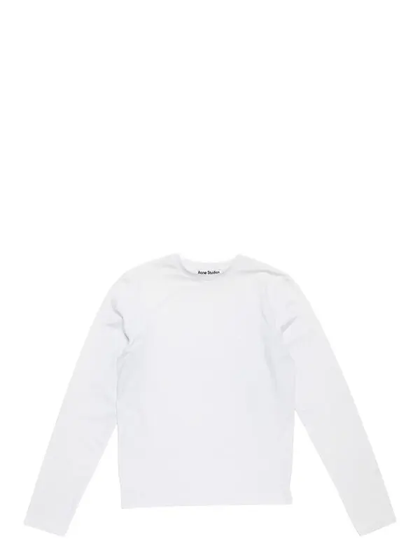 Acne Studios Face Logo Long-sleeve T-shirt - Optic White