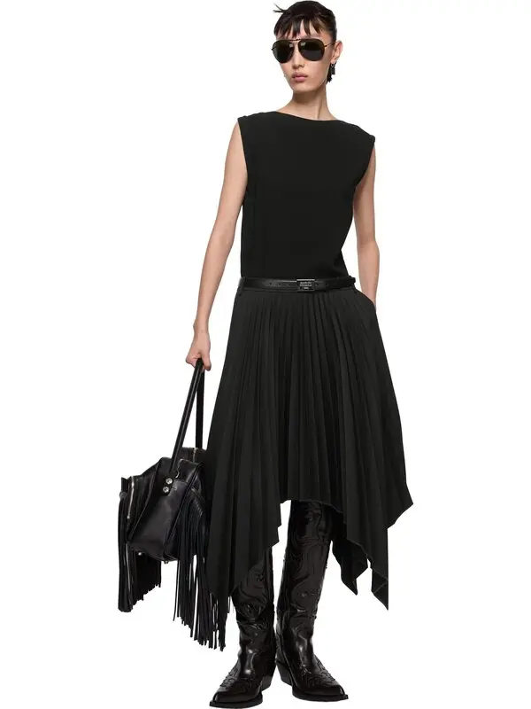 Acne Studios Layered Midi Dress - Black