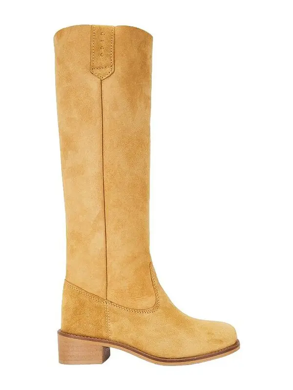 DICO COPENHAGEN Ann Shearling Gaucho Boots - Dark Tan