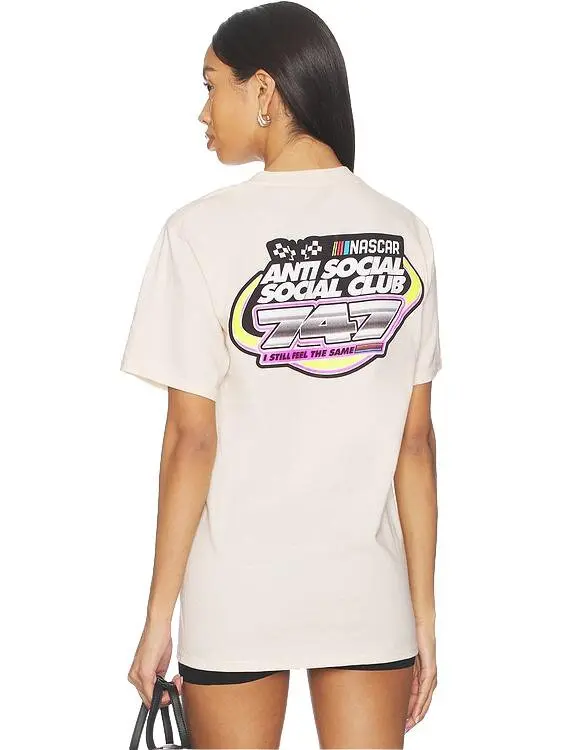 ANTI SOCIAL SOCIAL CLUB X Nascar 747 Tee - Oatmeal