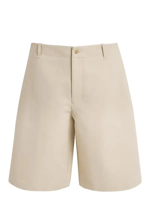 Jacquemus Cotton-blend Bermuda Shorts - Beige