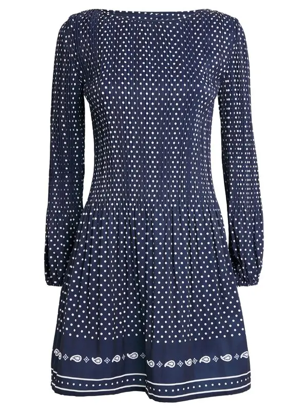 Maje Printed Mini Dress - Blue