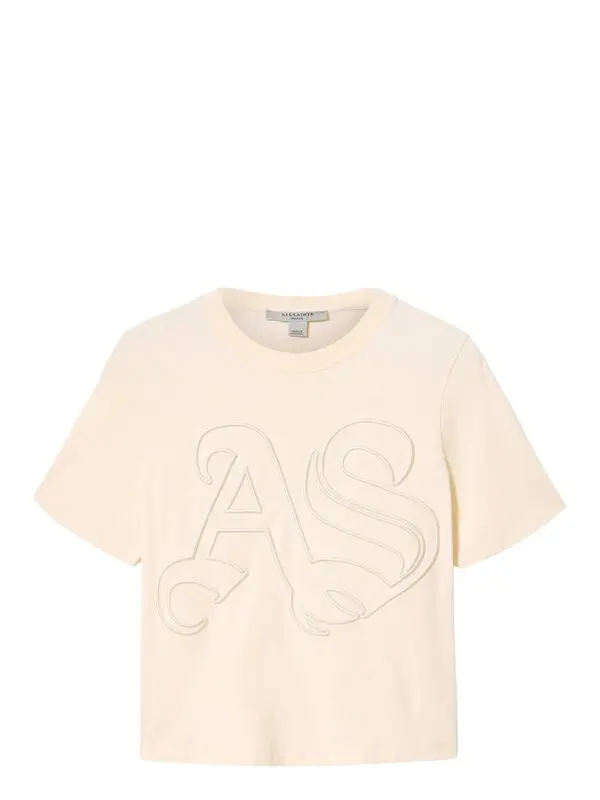 ALLSAINTS Embroidered Lisa T-shirt - White
