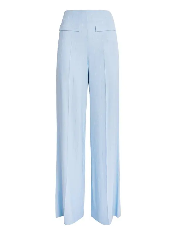Sandro Wide-leg Trousers - Blue