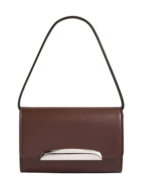 Brandon Maxwell Louise Pochette Bag - Brown