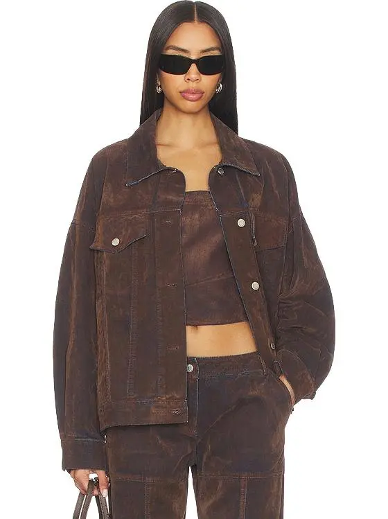 BY.DYLN Azalea Jacket - Chocolate