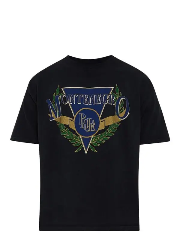 Rhude Montenegro Regatta Tee Vintage And Navy - Black