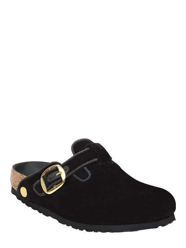 BIRKENSTOCK Boston Big Buckle Exquisite Clogs - Black