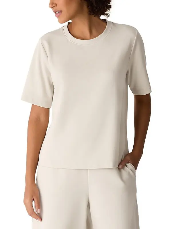 Eileen Fisher Ponte Crewneck Relaxed Tee - Parus