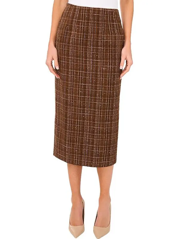 Ted Baker London Tweed Pencil Skirt - Potting Soil