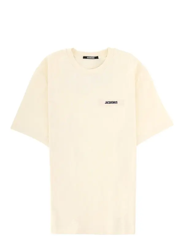 Jacquemus Grosgrain" T-shirt - Beige