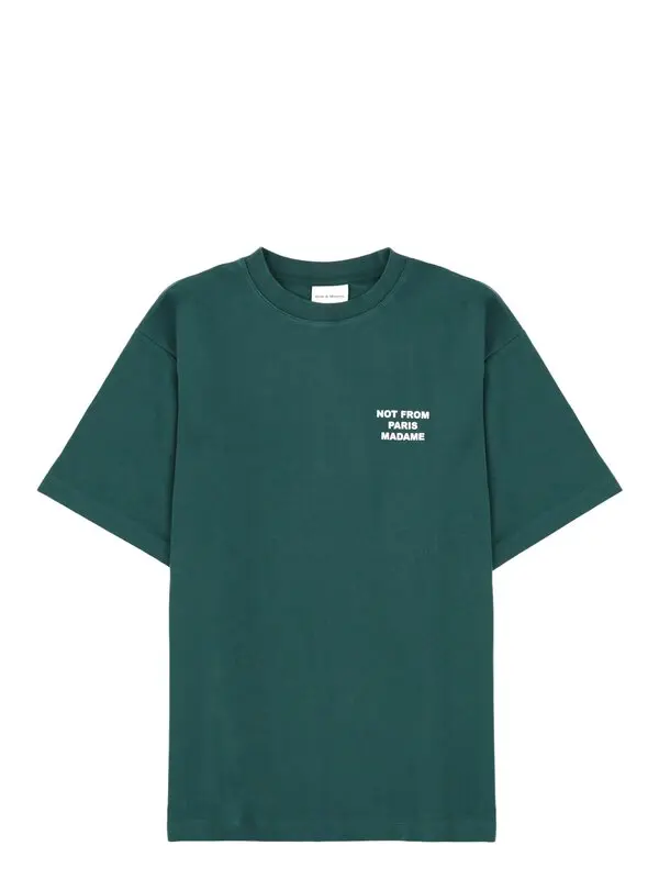 Drole De Monsieur Cotton T-shirt - Green