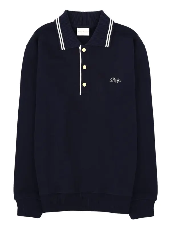 Drole De Monsieur Sweatshirt Polo - Blue