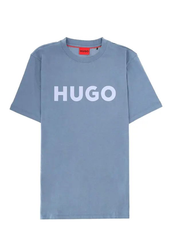 Hugo T-shirt With Logo - Blue