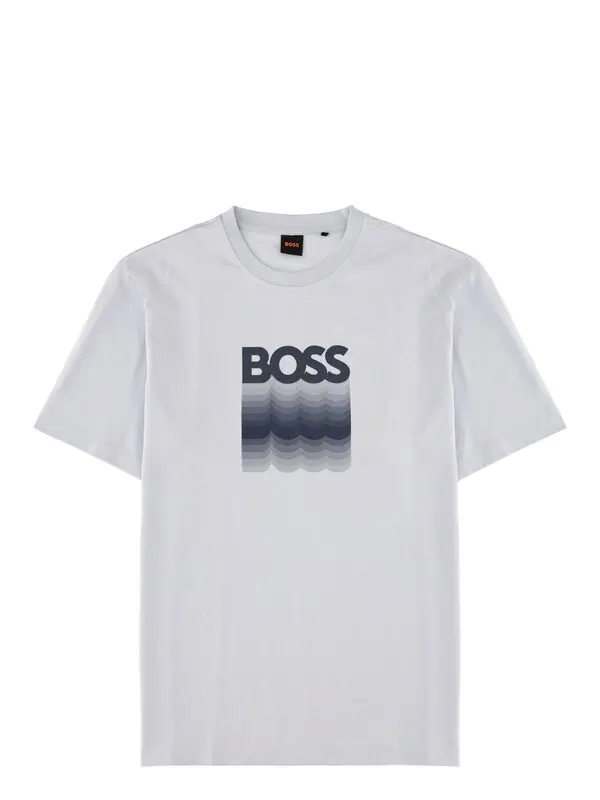 BOSS T-shirt With Logo - Grey