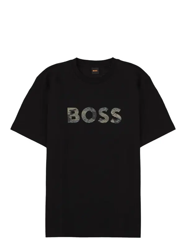 BOSS T-shirt With Logo - Black