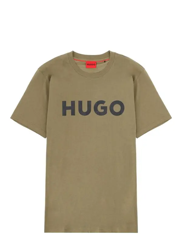 Hugo T-shirt With Logo - Green