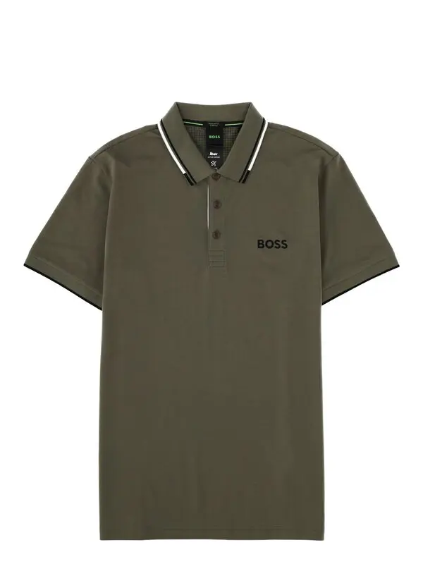 BOSS Polo With Logo - Beige