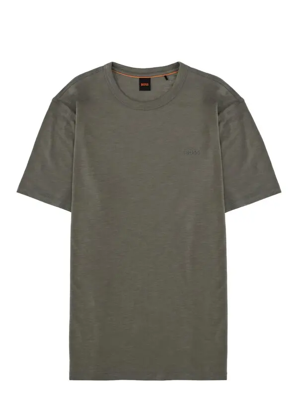BOSS T-shirt With Logo - Green