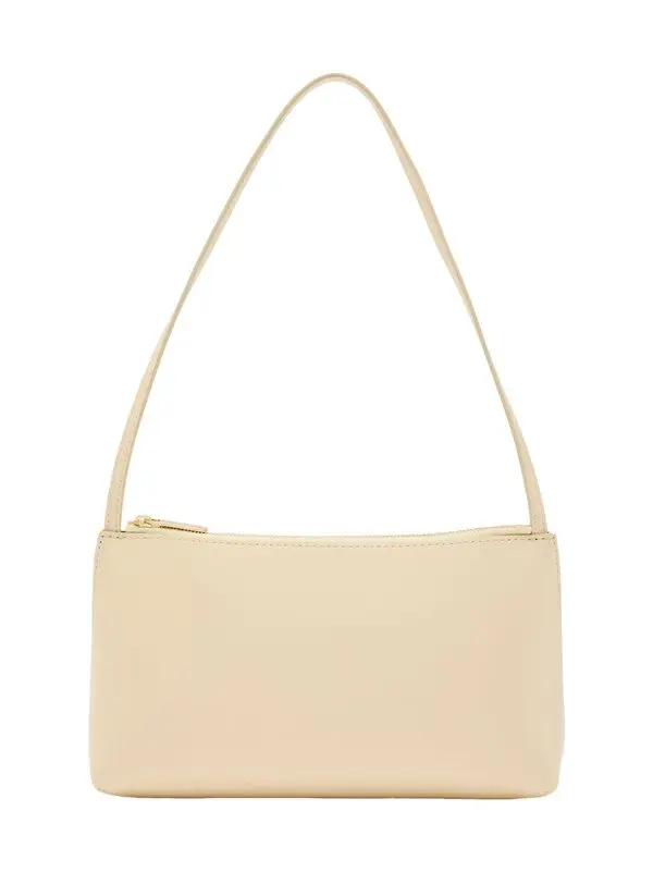 MANSUR GAVRIEL Gaia Smoothed Leather Shoulder Bag - Cream