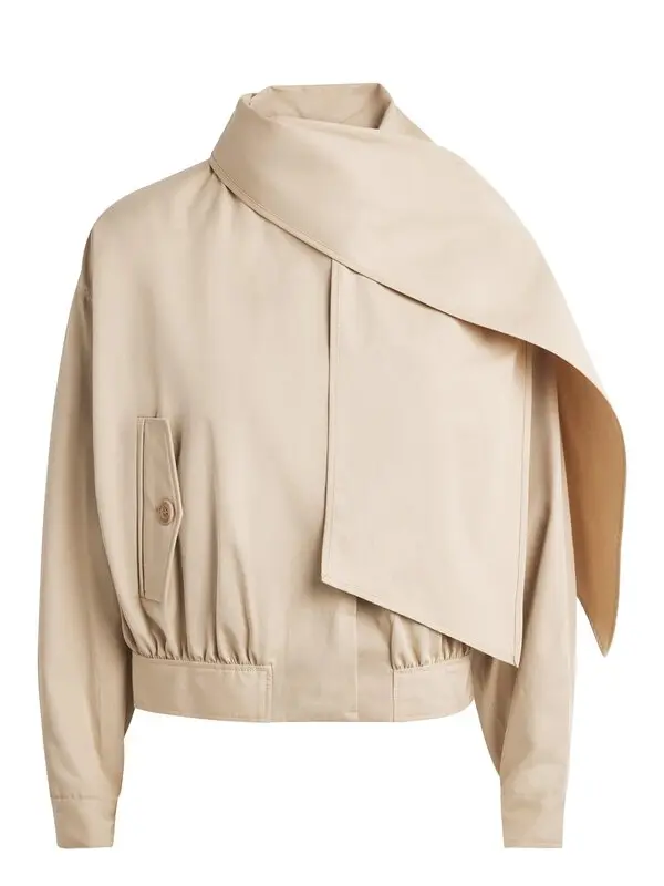 Claudie Pierlot Cotton Scarf Jacket - White