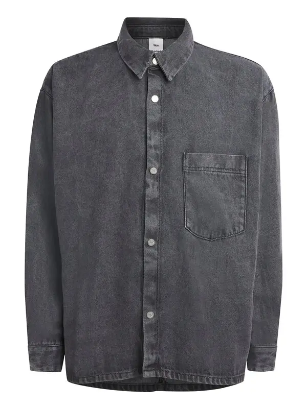 WON HUNDRED Maza Denim Shirt - Grey