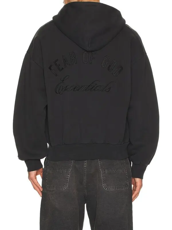 Fear Of God Classic Full Zip Hoodie - Vintage Black
