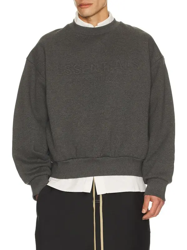 Fear Of God Classic Crewneck Sweatshirt - Charcoal Heather