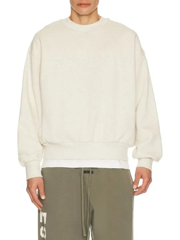 Fear Of God Classic Crewneck Sweatshirt - Oatmeal Heather