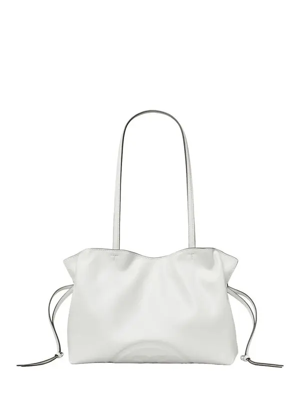 Tory Burch Small Ella Naturura™ Drawstring Tote - Bianco