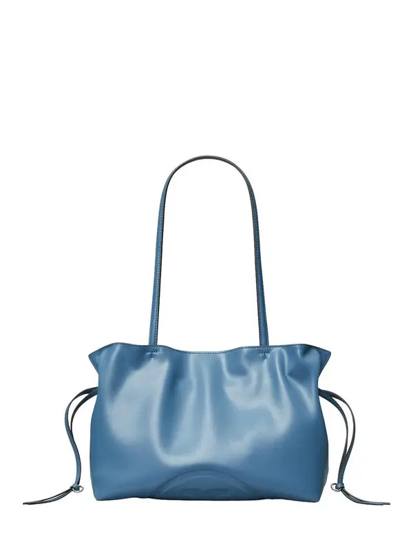 Tory Burch Small Ella Naturura™ Drawstring Tote - Electric Blue