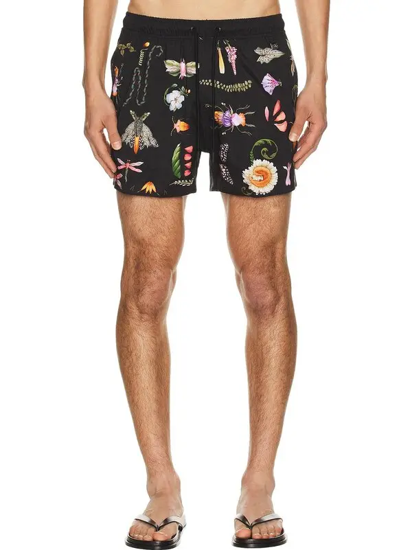 Agua Bendita Cassius Swim Trunks - Black