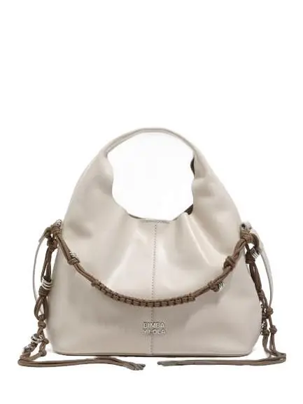 Bimba Y Lola Leather Crossbody Bag - Ivory