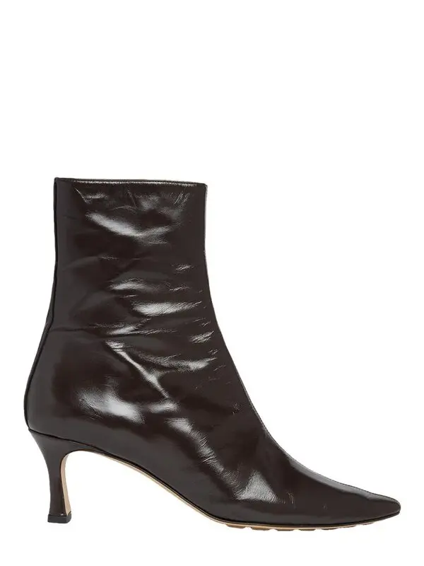 Bottega Veneta Sofia Leather Ankle Boots - Fondant
