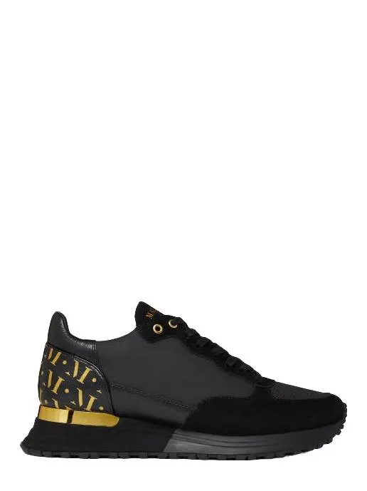 MALLET Popham Luxe Gloss Sneakers - Black/gold