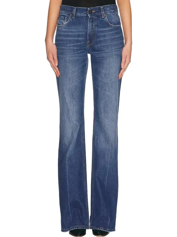 HAIKURE Flora Straight-leg Jeans - Real Blue