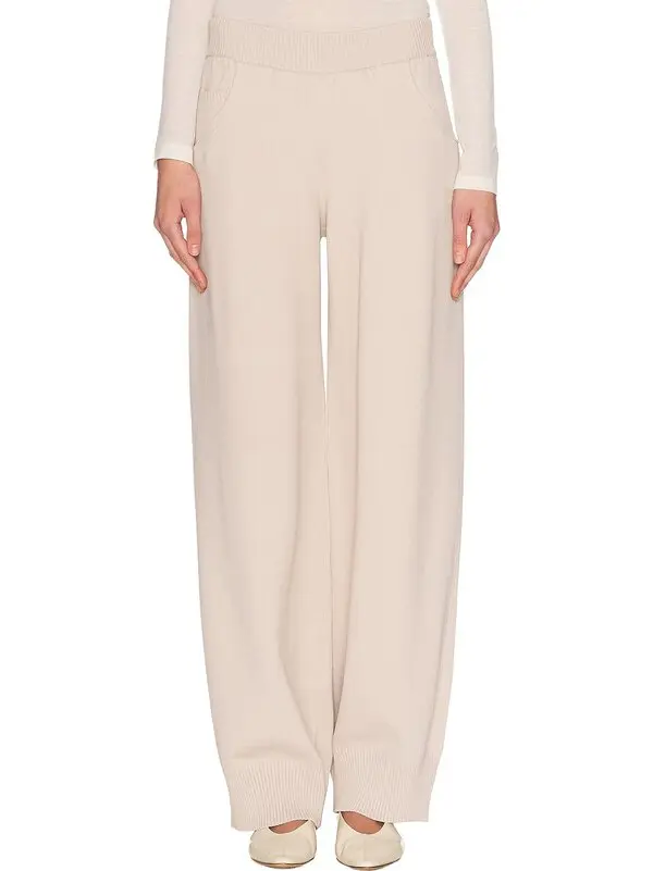 AMIYA Tailored Knit Pant - Ivory