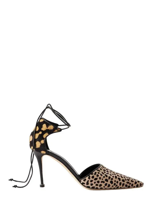Manolo Blahnik Gambis 90 Animal-print Calf Hair Pumps - Animal Print