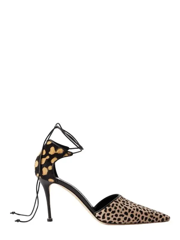 Manolo Blahnik Gambis 90 Animal-print Calf Hair Pumps - Animal Print