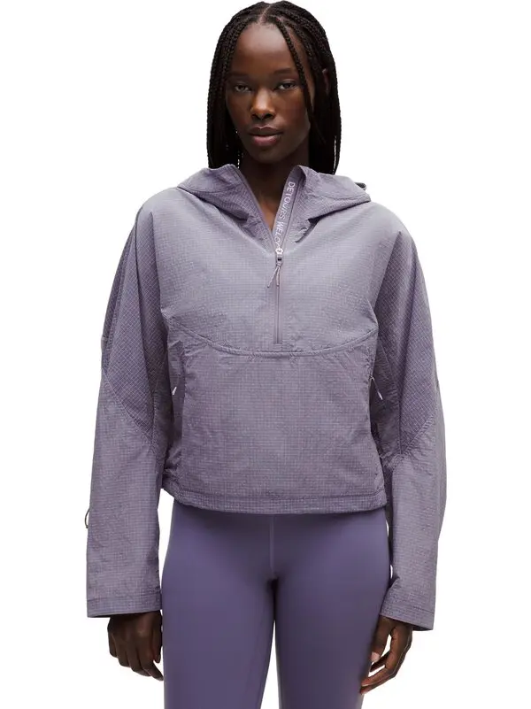 Lululemon Cinch-back Half-zip Hiking Pullover - Dusky Lavender