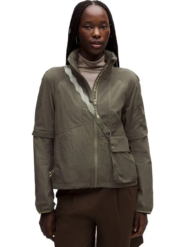 Lululemon Convertible Ripstop Hiking Jacket - Army Green