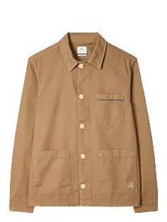 Paul Smith Cotton-twill 'stitch Stripe' Work Jacket - Brown