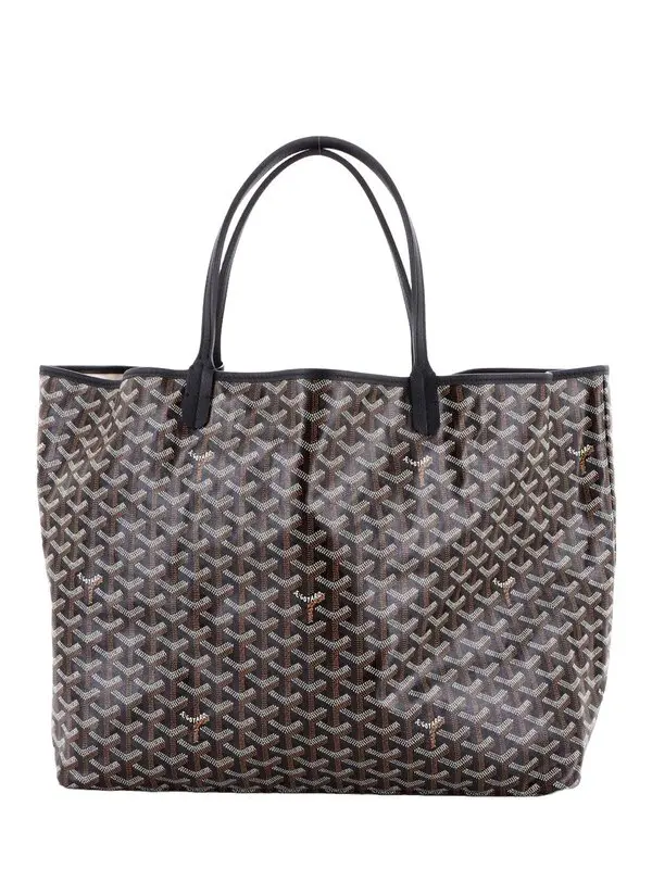 GOYARD Saint Louis Gm Tote Coated Canvas - Black
