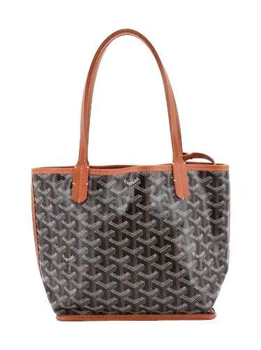 Goyard Anjou Reversible Tote Coated Canvas Mini - Brown