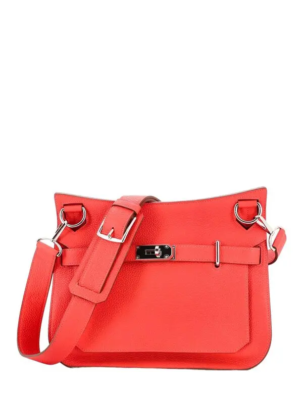 HERMES Jypsiere Bag Clemence 31 - Rouge Pivoine