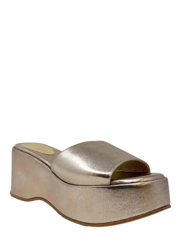 SHU SHOP Ivy Platform Slide Sandal - Gold