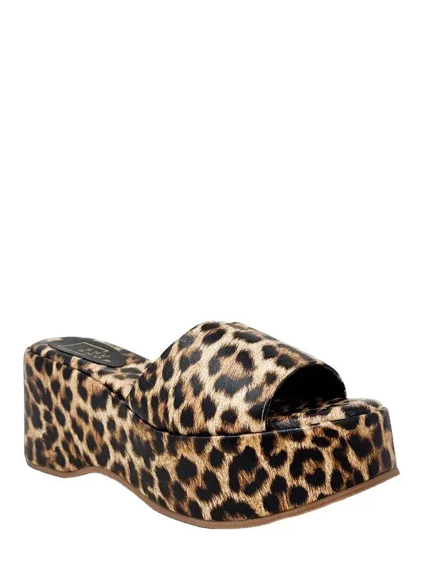 SHU SHOP Ivy Platform Slide Sandal - Leopard Print